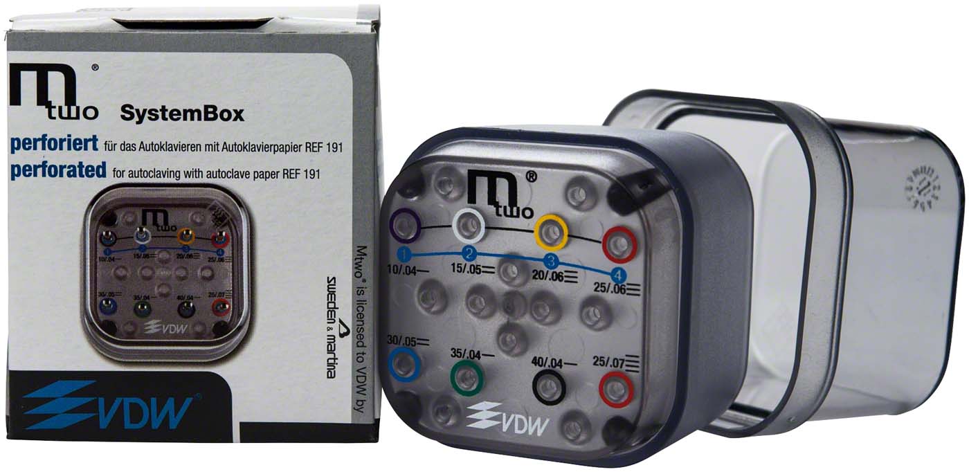 Mtwo® Systembox leer mit Deckel transparent | Endo-Boxen | Endodontie ...