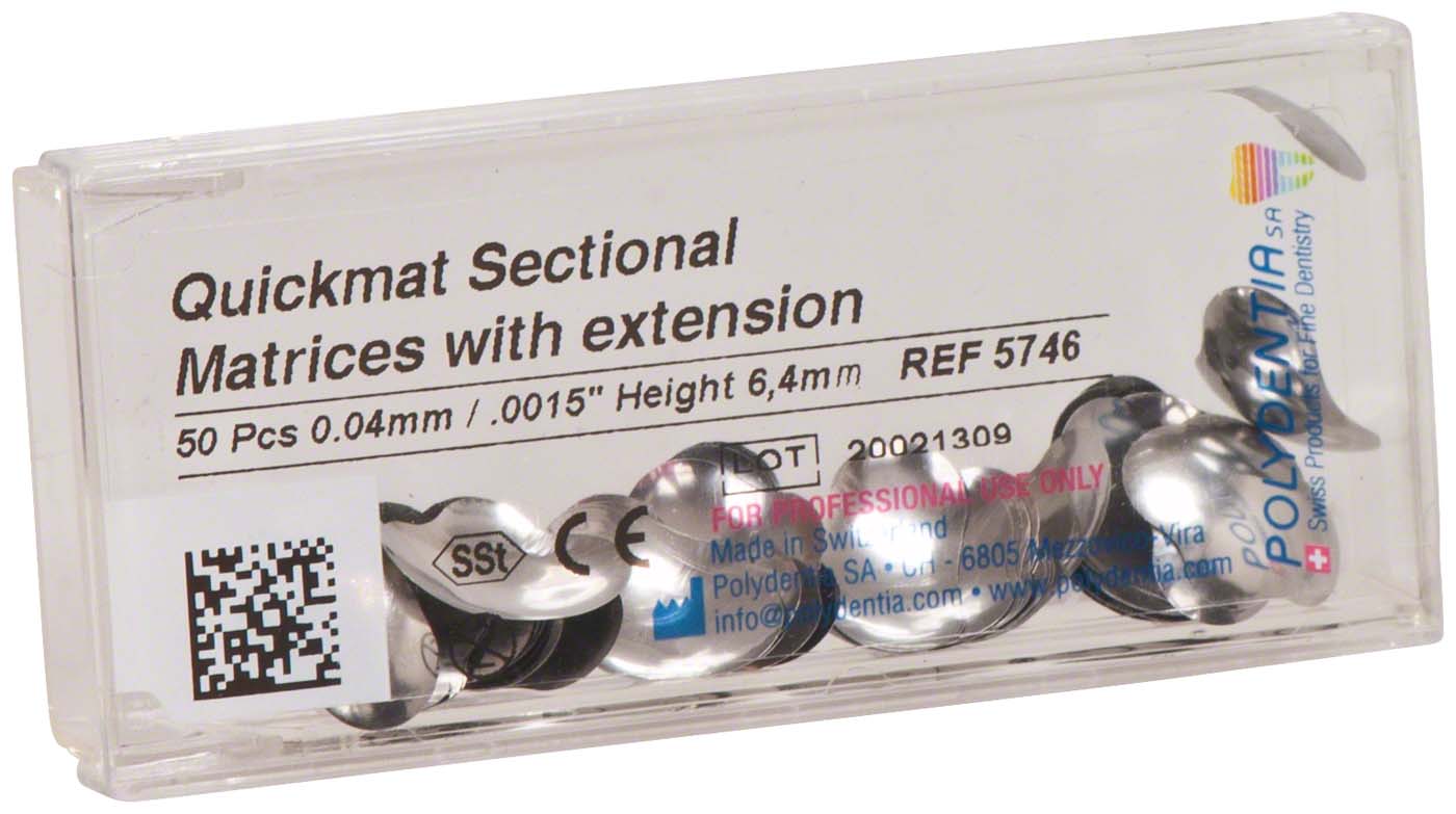 Quickmat DELUXE **Nachfüllpackung** 50 Teilmatrizen Stärke 0,04 mm ...