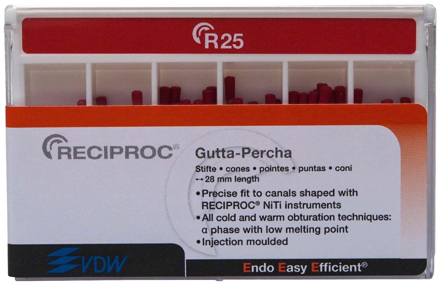 RECIPROC® Guttapercha 60 Stück ISO 025 | Instrumenten-Systeme für die ...