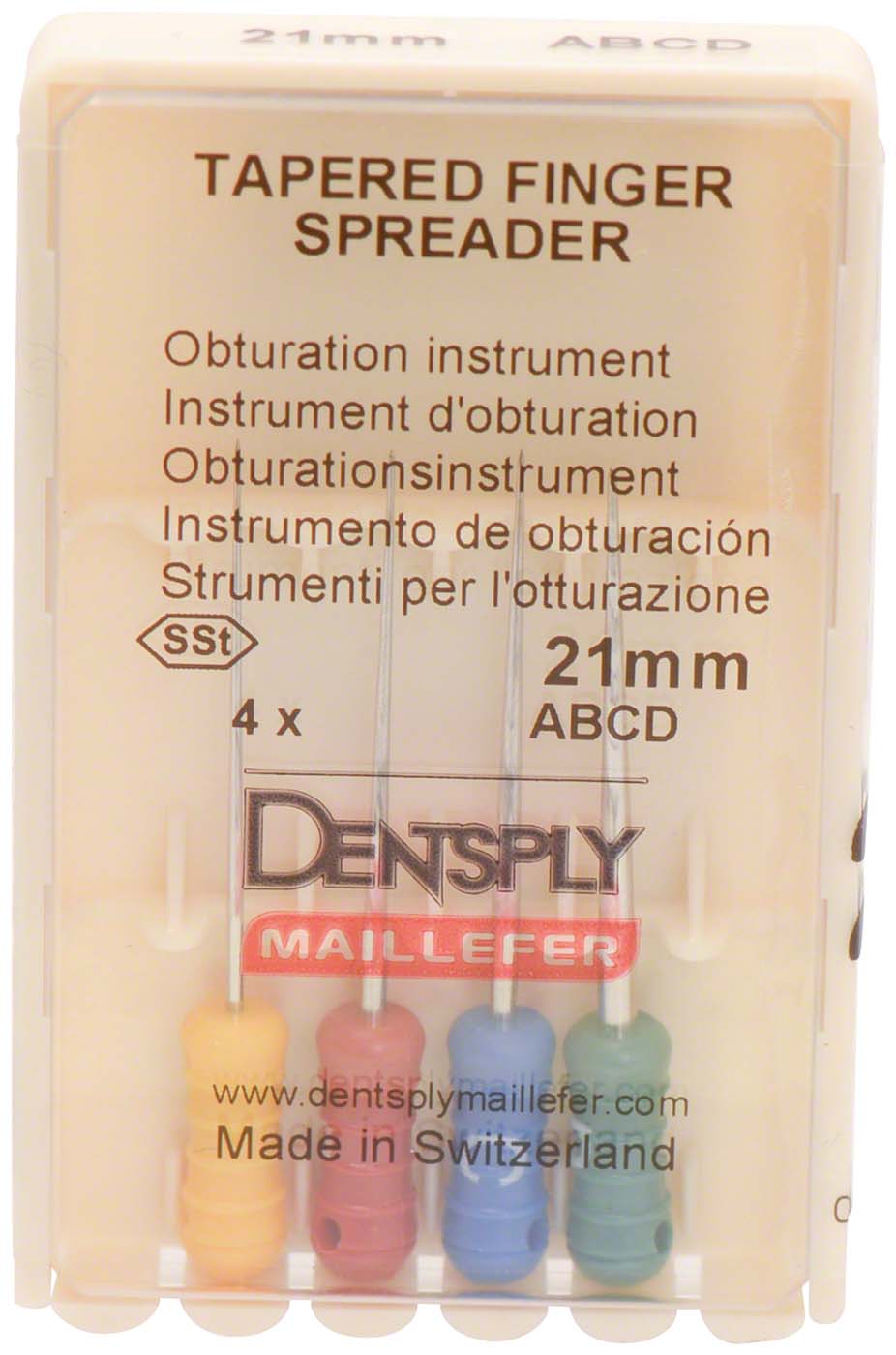 Finger Spreader konisch 4 Stück 21 mm, Größe A-D | Wurzelfüller ...