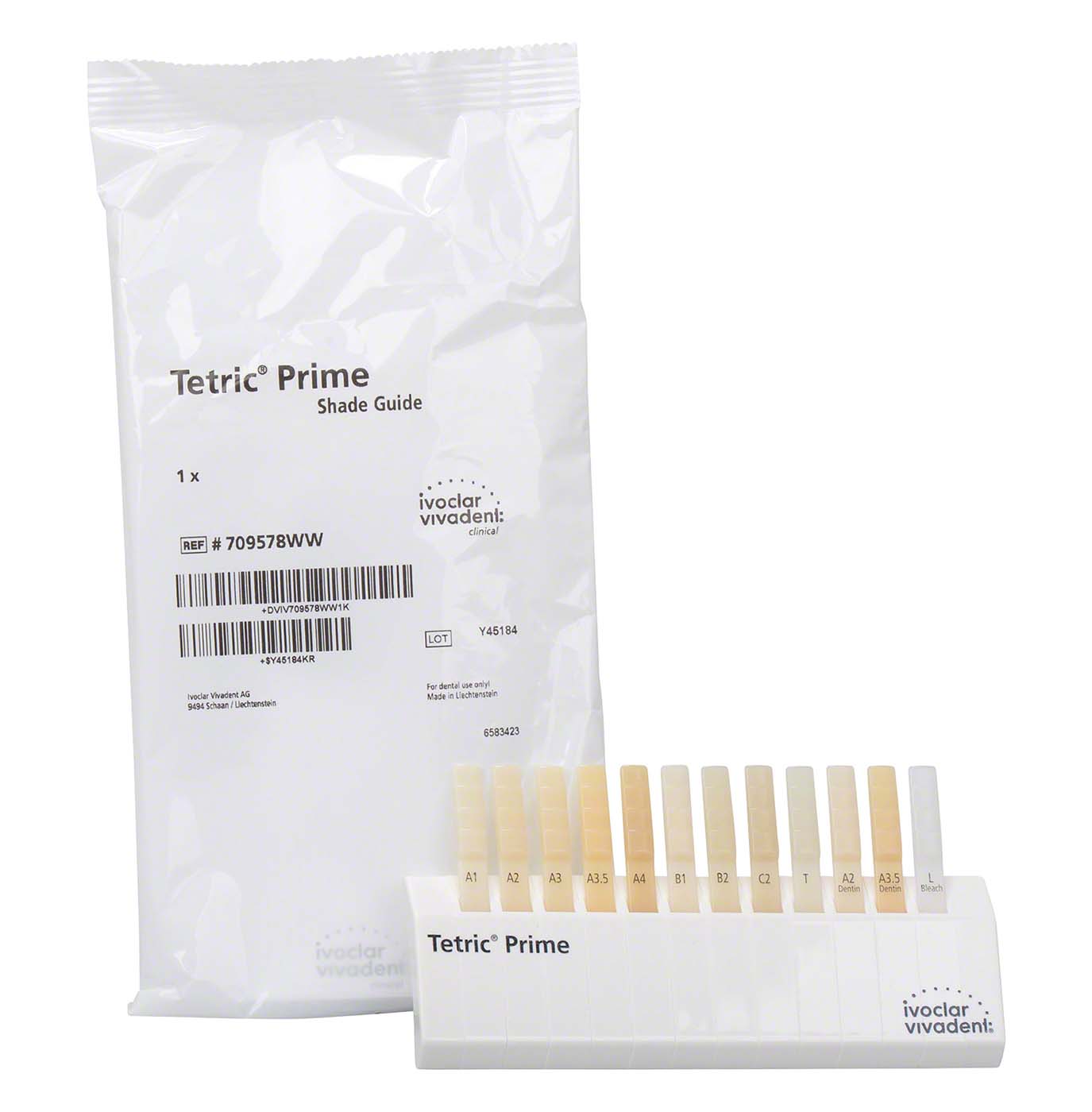 Tetric® Prime Farbschlüssel | Farbskalen | Hilfsmittel für Füllungen ...