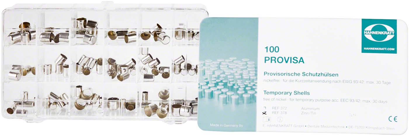 PROVISA Schutzhülsen Zinn 10 Stück 24 | Polykronen | Hilfsmittel für ...
