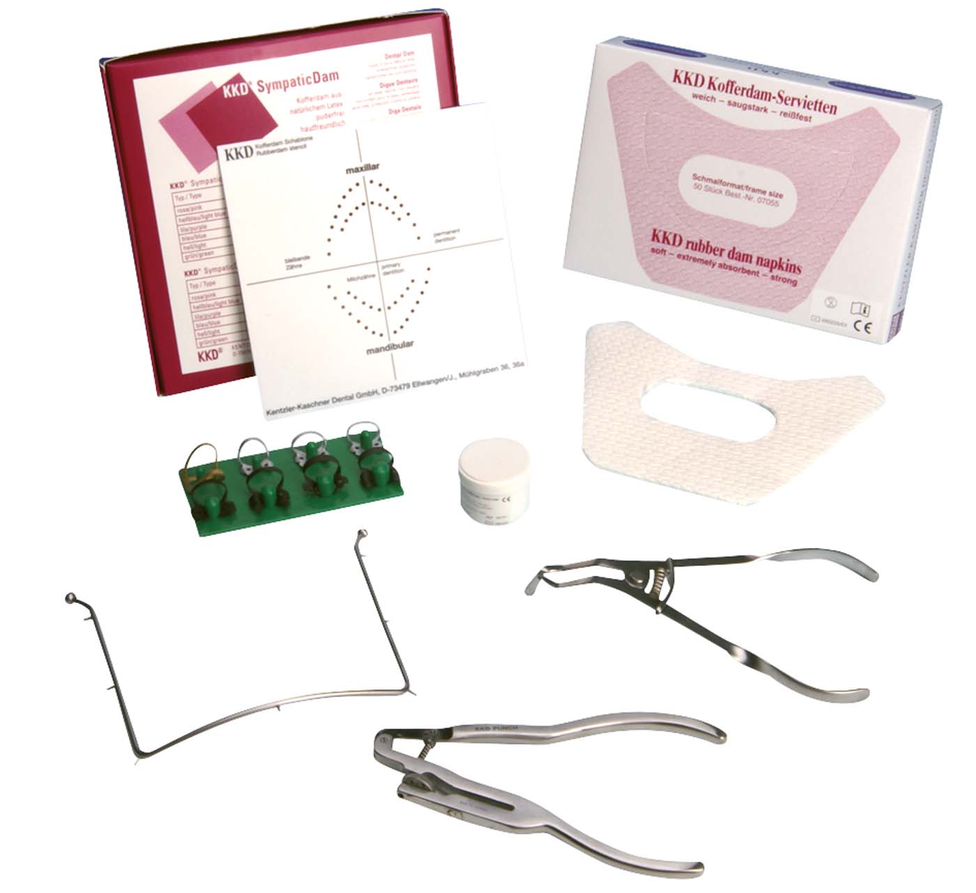 KKD® Kofferdam-Grundausstattung | Kofferdam | Hilfsmittel für Füllungen ...