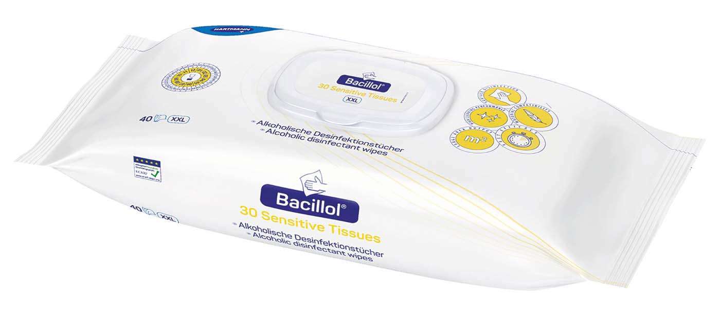 Bacillol® 30 Sensitive Tissues 40 Stück | Desinfektionstücher ...