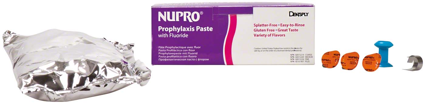 NUPRO® mit Fluoride 200 x 2 g mittel, Orange | Polier- und ...