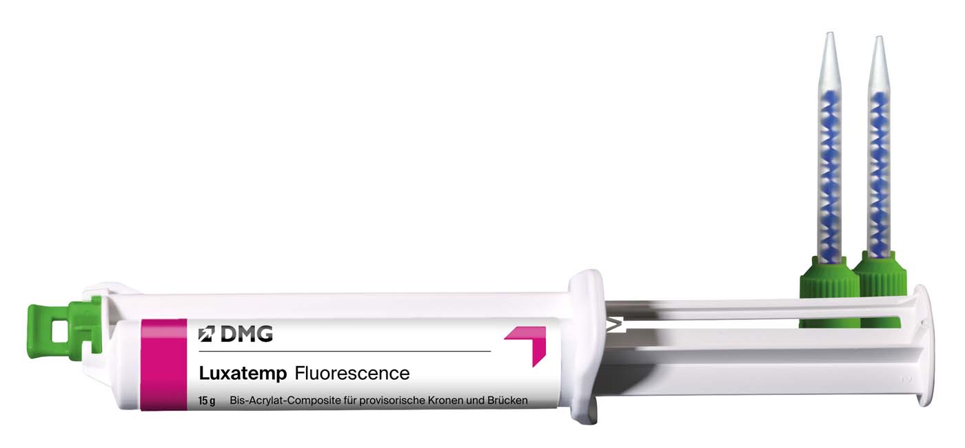Luxatemp® Fluorescence 15 g Spritze A2, 10 Smartmix Tips ...